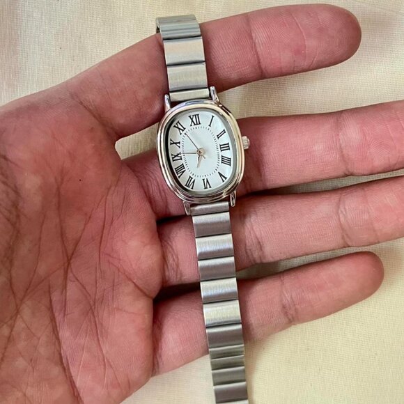 Accessories | 200s Vintage Style Silver Round Old Money Stainless Steel ...